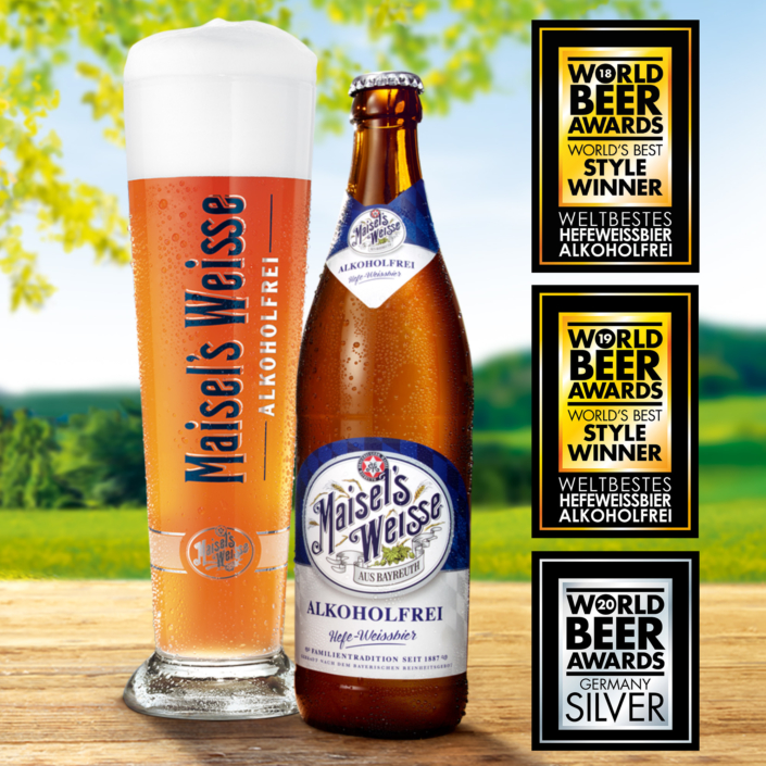 Erneute Weltklasse-Platzierung für Maisel’s Weisse Alkoholfrei