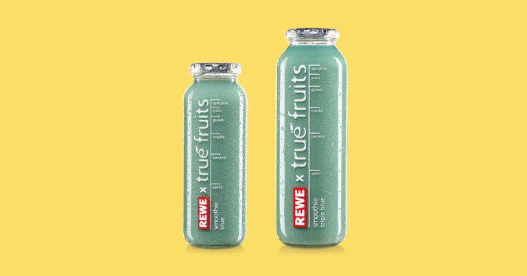 Exklusiv bei REWE und online: Der true fruits smoothie blue ist da