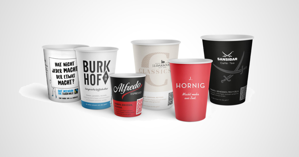 J.J. Darboven stellt Einwegbechersortiment auf recycelbare Becher aus ...