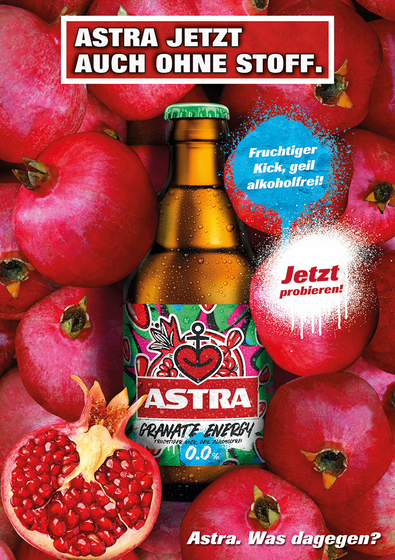 Astra jetzt auch ohne Stoff: Astra Granate Energy 0.0%