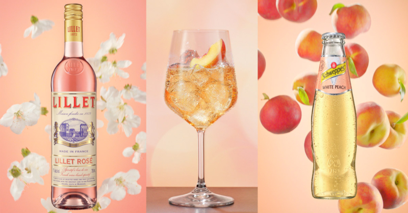 Der prickelnd-fruchtige Mix für den Spätsommer: Lillet Rosé White Peach