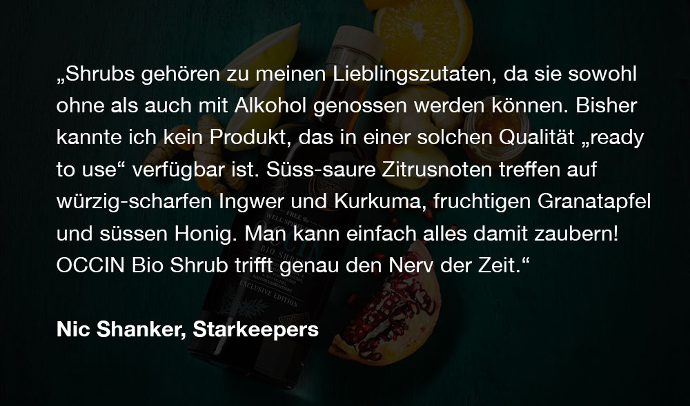 OCCIN - „BIO GIN Free ‰“ – Neues Kultgetränk, das keine Promille nötig ...