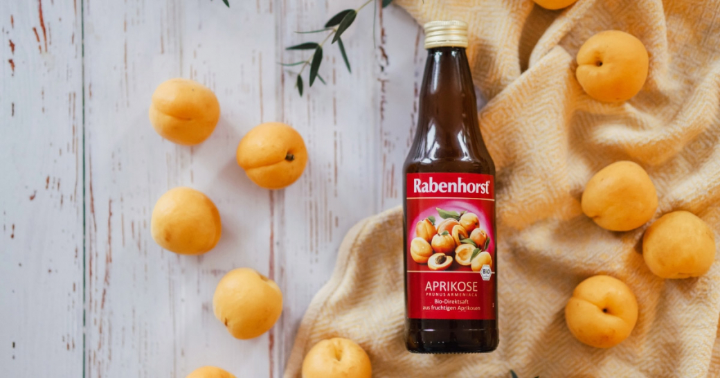 Neu von Rabenhorst: Bio-Direktsaft Aprikose