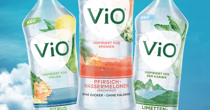 ViO Wasser mit Geschmack: Prickelnde Innovation in drei erfrischenden ...
