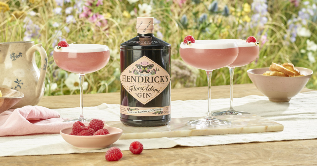Cocktail-Kreation für den Frühling: Clover Club mit Hendrick's Flora Adora