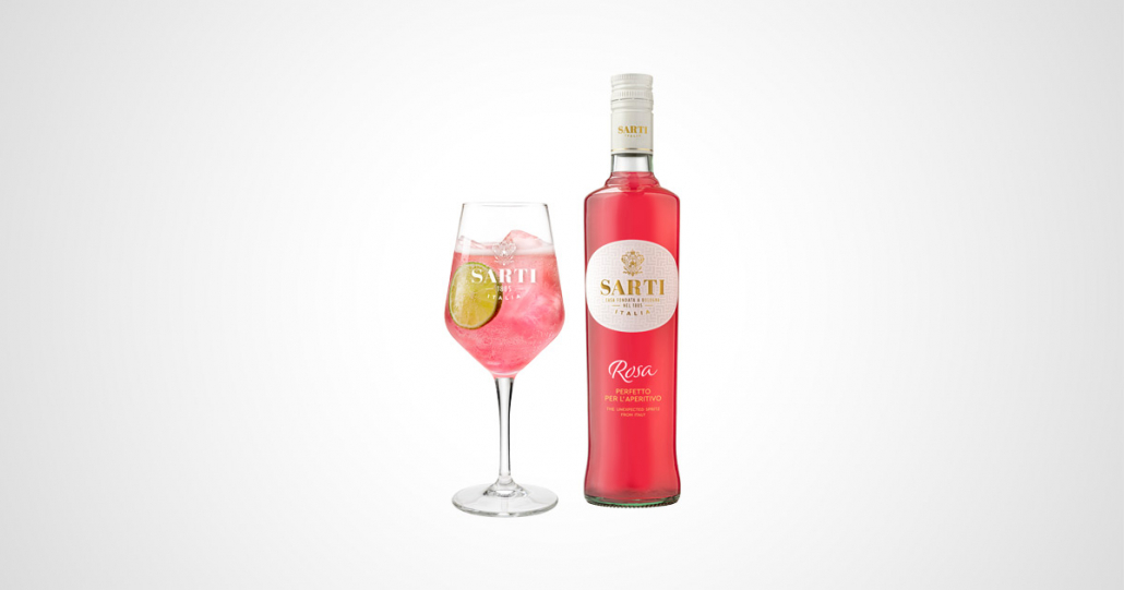 Campari präsentiert den Aperitif SARTI ROSA aus Italien