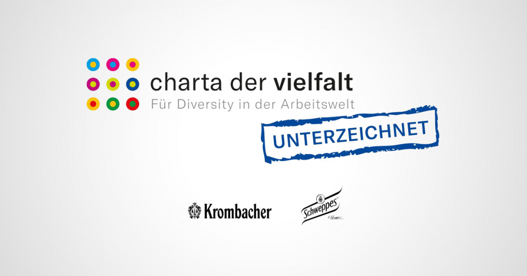 Krombacher und Schweppes unterzeichnen Charta der Vielfalt