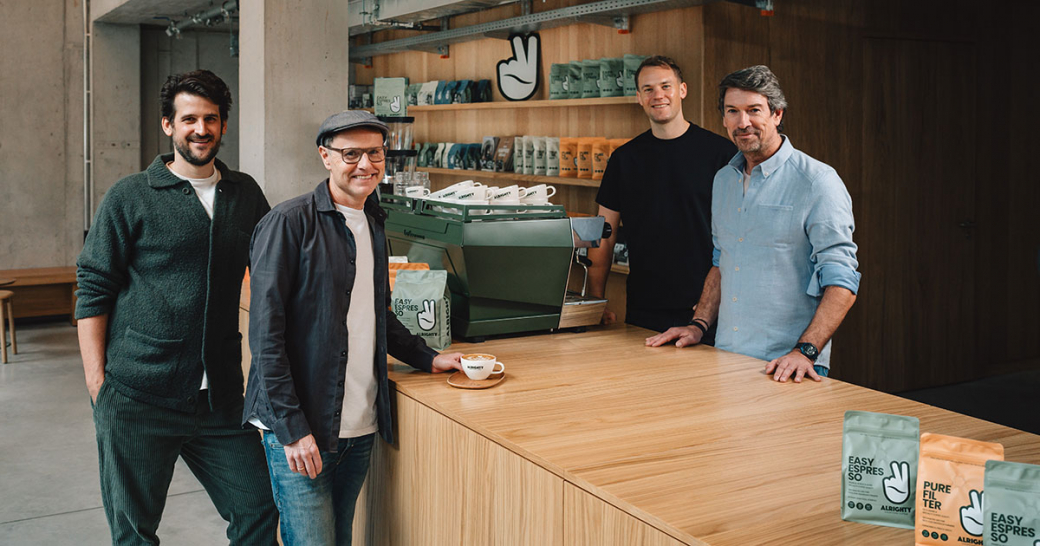 Mit Gesellschafter Manuel Neuer: ALRIGHTY eröffnet Rösterei und Coffee Shop in München