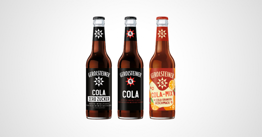 Gerolsteiner Cola-Range ergänzt das Longneck-Sortiment