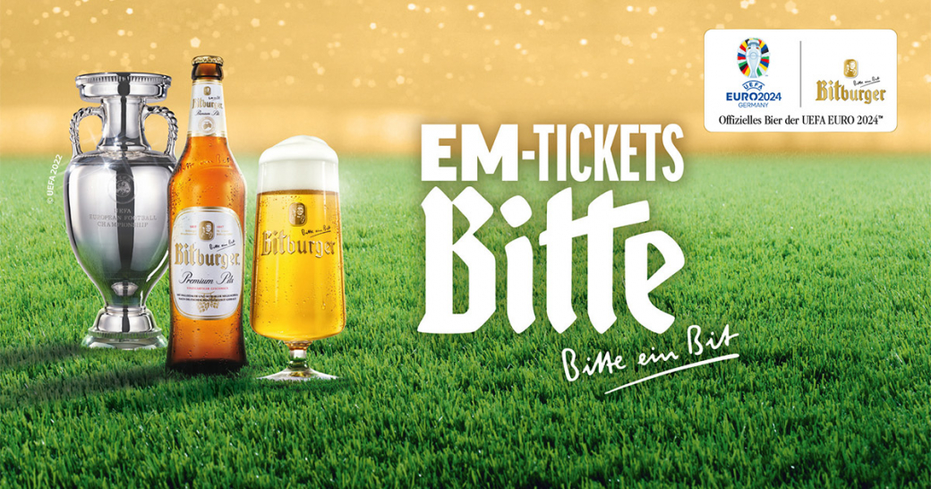 Bitburger startet Mega-Promotion zur Fußball-EM