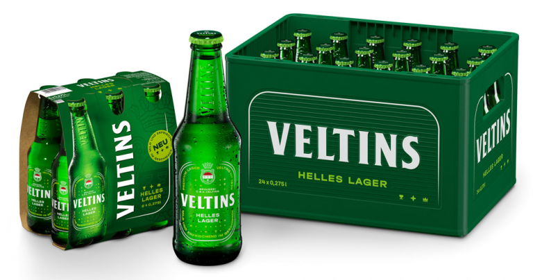 Marken-DNA in grüner Flasche: Veltins launcht Helles Lager