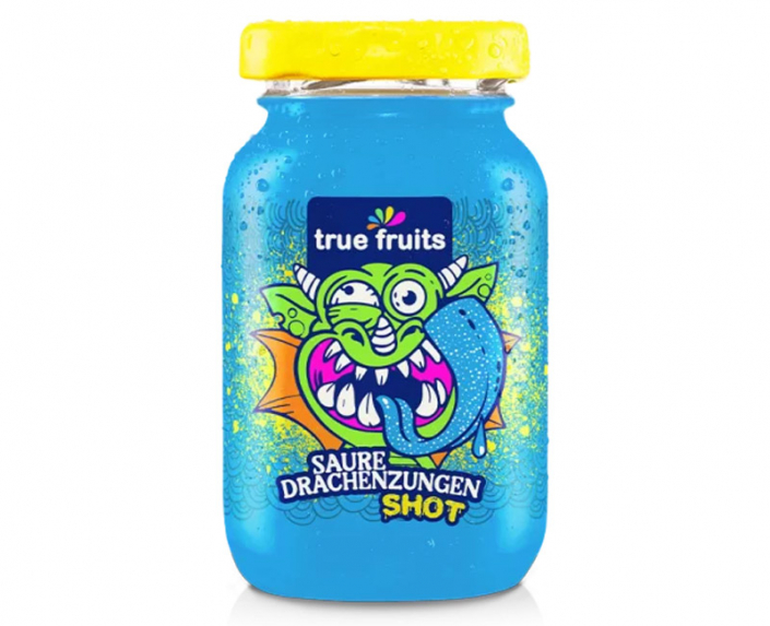 true fruits x hitschies Saure Drachenzungen Shot kommt in den Handel