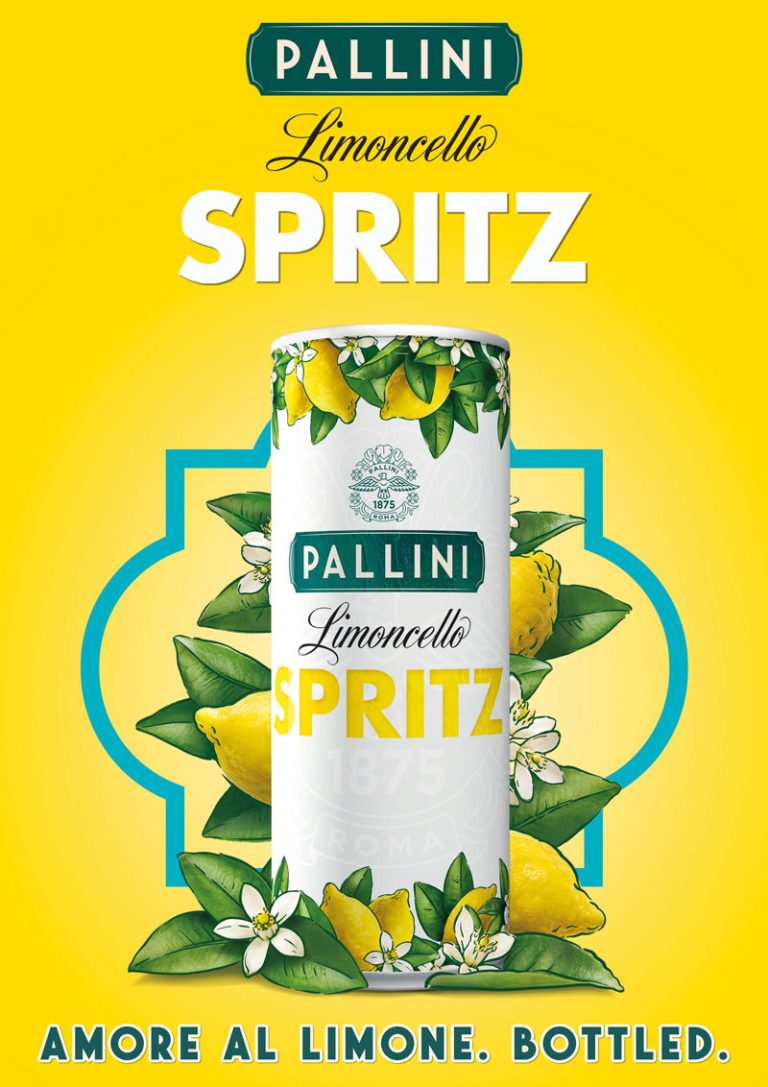 Limoncello-Marktführer Pallini belebt mit neuer RTD-Dose die Limoncello Spritz-Kultur