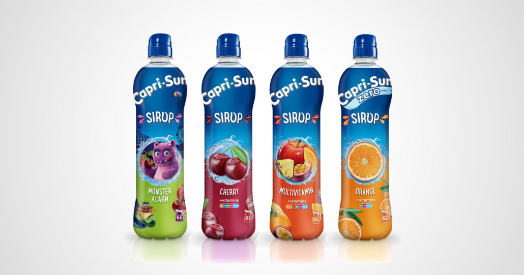Capri-Sun Sirup mit frischem Design, neuer Geschmacksrichtung und ...