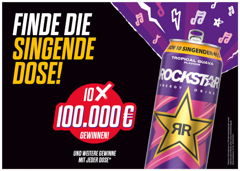 Kampagne mit Rapper Bausa: Rockstar Energy versteckt „singende Dosen ...