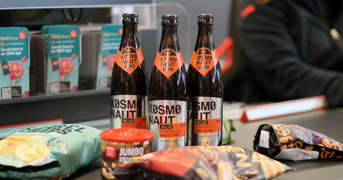 REWE startet neue Getränke-Eigenmarke Kosmonaut